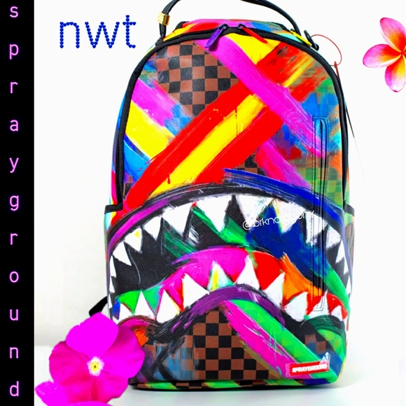 Sprayground | Bags | Nwt Sprayground Backpack Paris Street Lights Shark ...